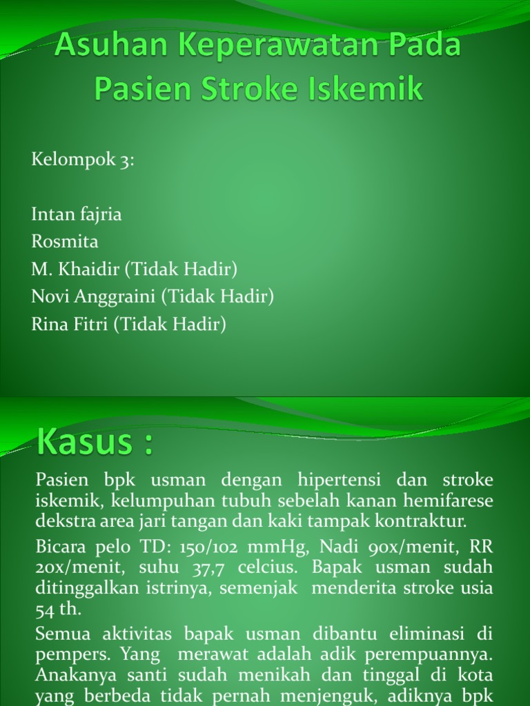Kasus Stroke Iskemik | PDF | Kesehatan Holistik