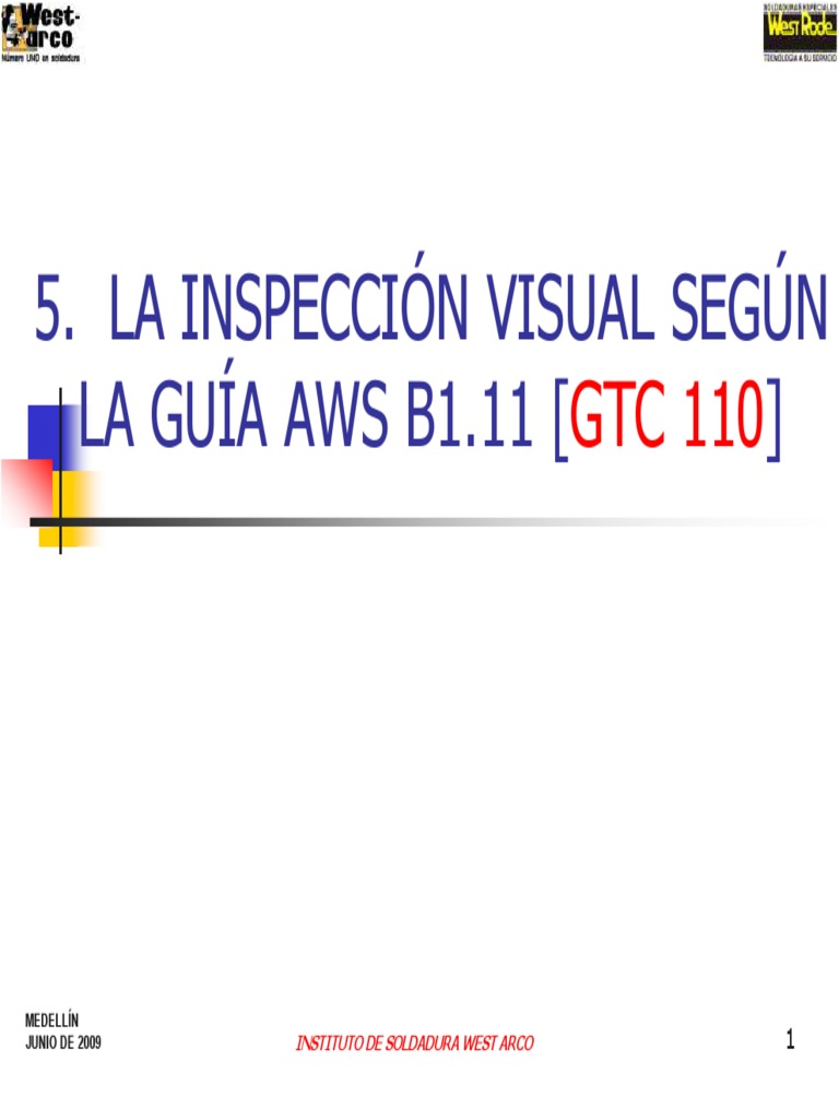 Inspeccion Visual | PDF | Soldadura | Construcción