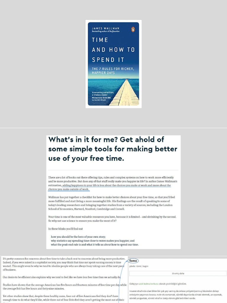 Time and How To Spend It (2019) | PDF