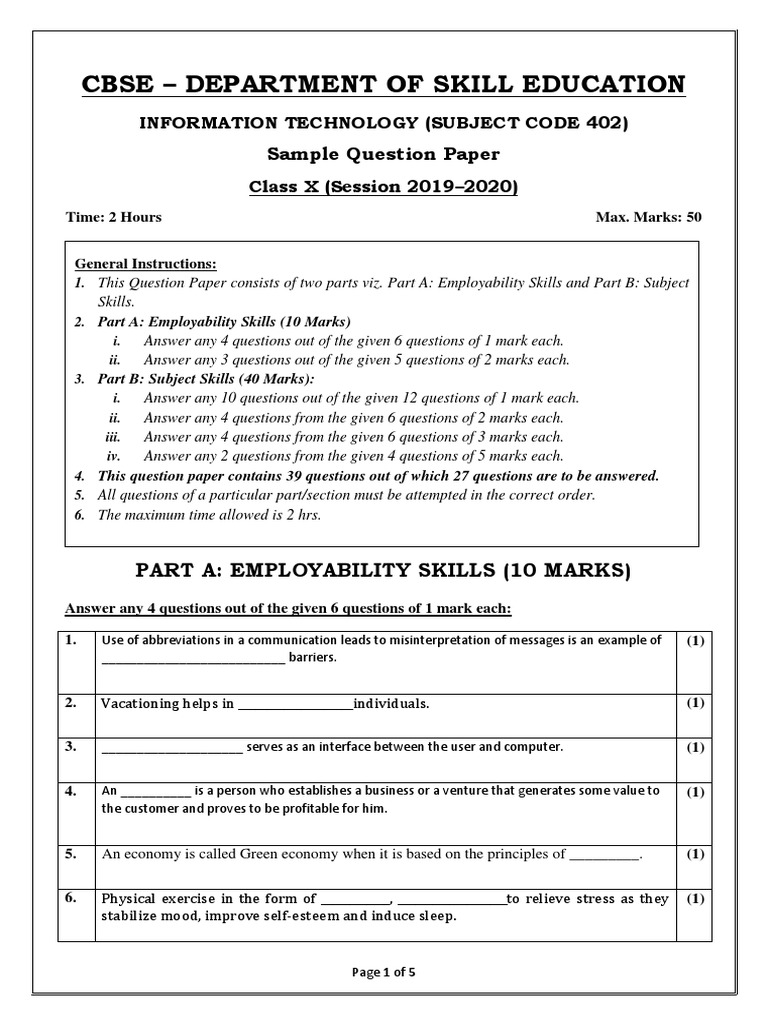 402 Information Tech SQP PDF | PDF | Table (Database) | Databases