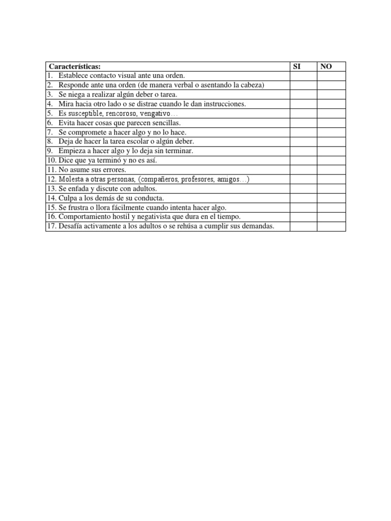 Check List Seguimiento de Instrucciones | PDF