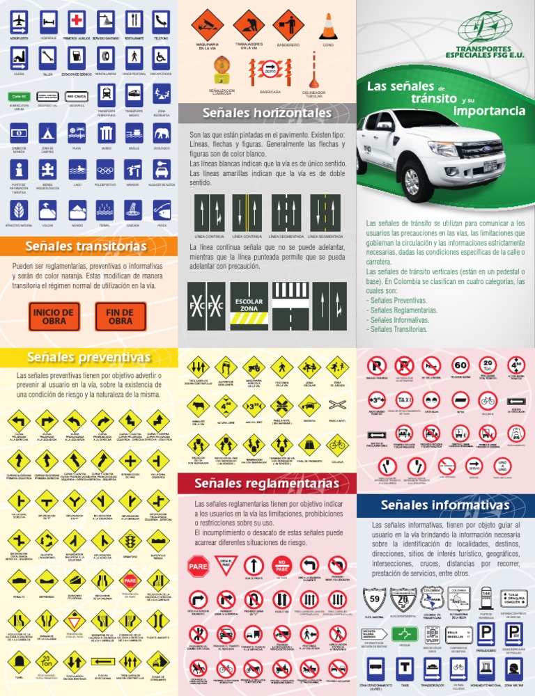 Señales para seguridad vial | PDF | Transporte | Transporte de tierra