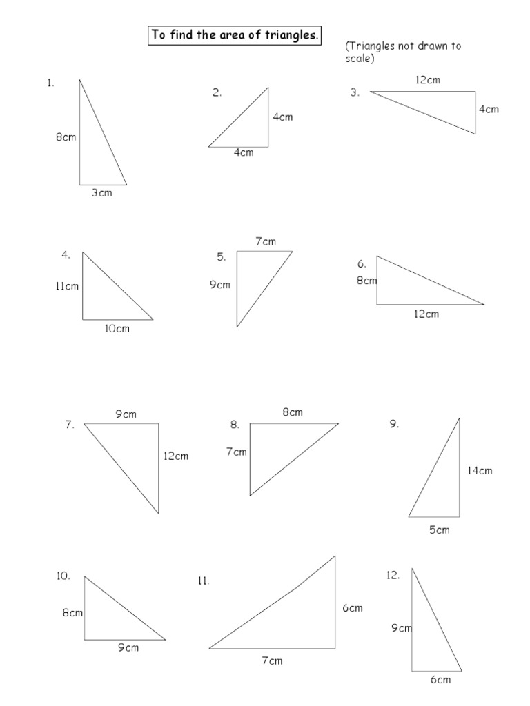 Area of Triangles | PDF