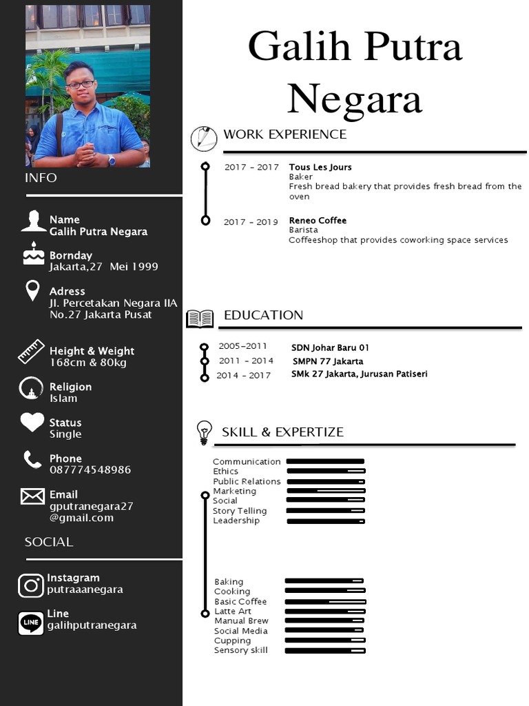 Contoh CV | PDF | Food And Drink Preparation | Coffee