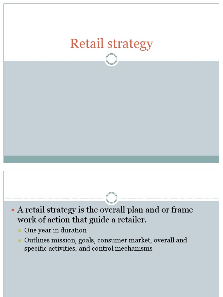 Retailing Strategy | PDF | Retail | Merchandising