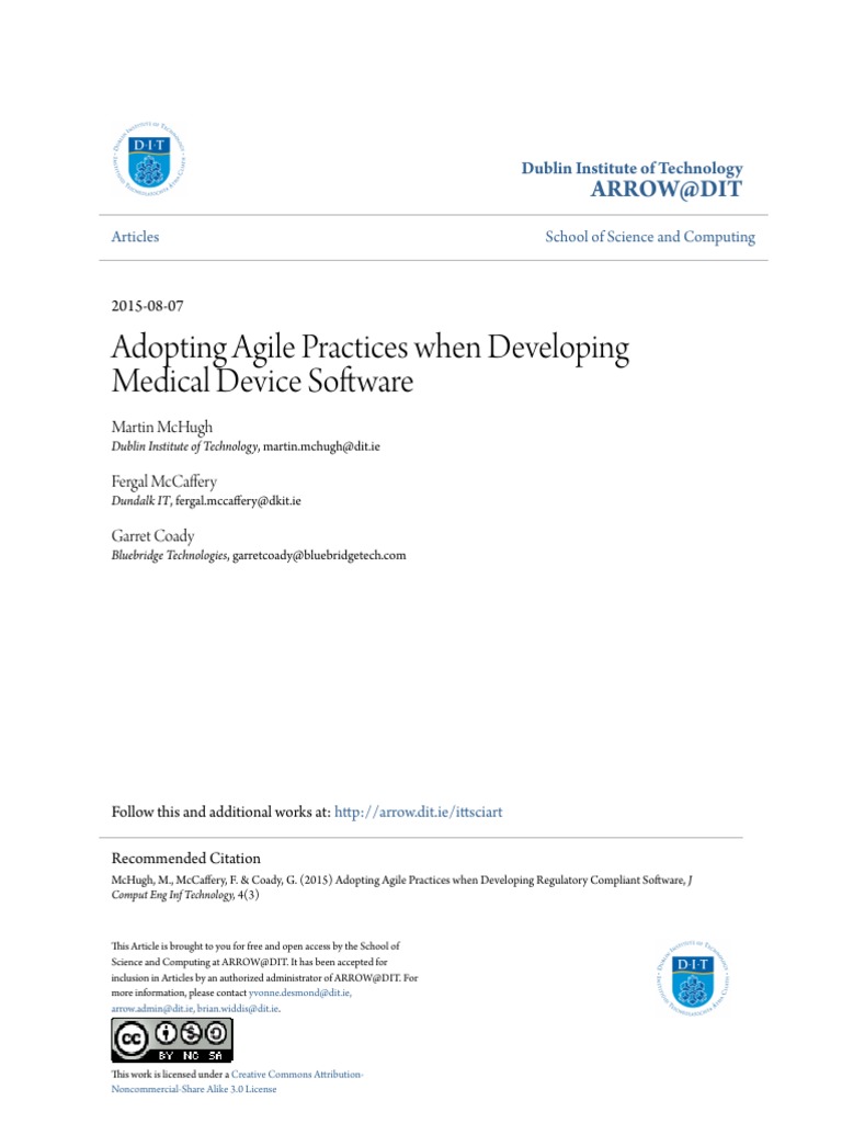 Agile Medical Device Software | PDF | Agile Software Development | Medical Device