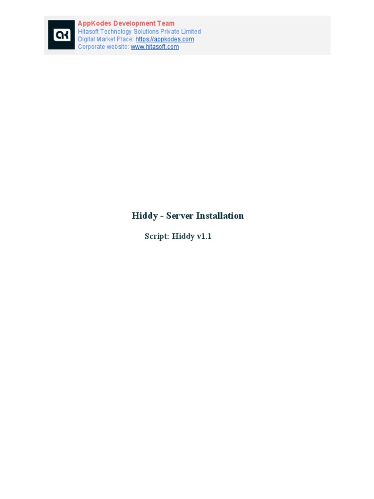 Hiddy Script Installation Guide | PDF | Encryption | Computer File