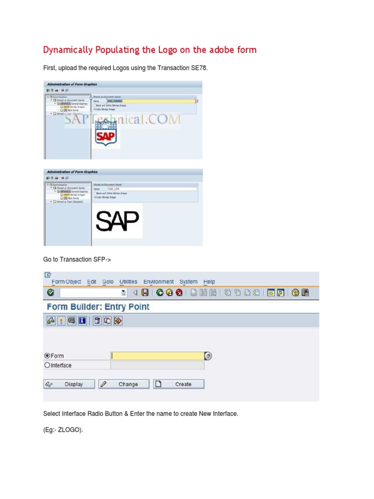 Dynamically Populating The Logo On The Adobe Form | PDF