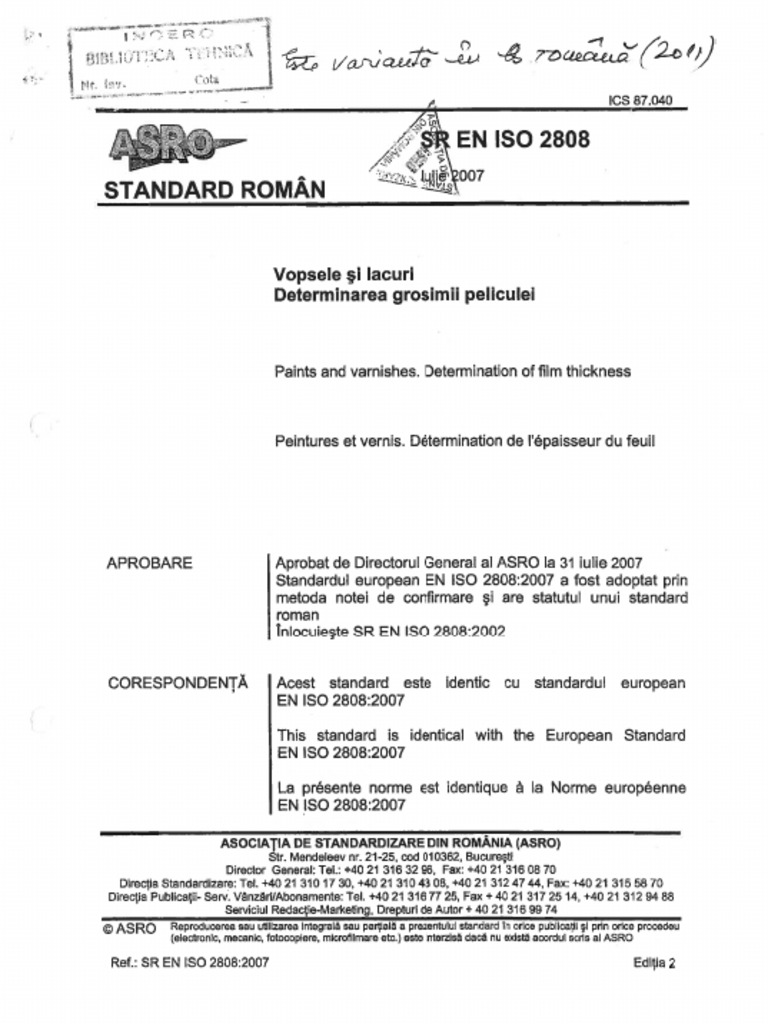 SR en Iso 2808 | PDF