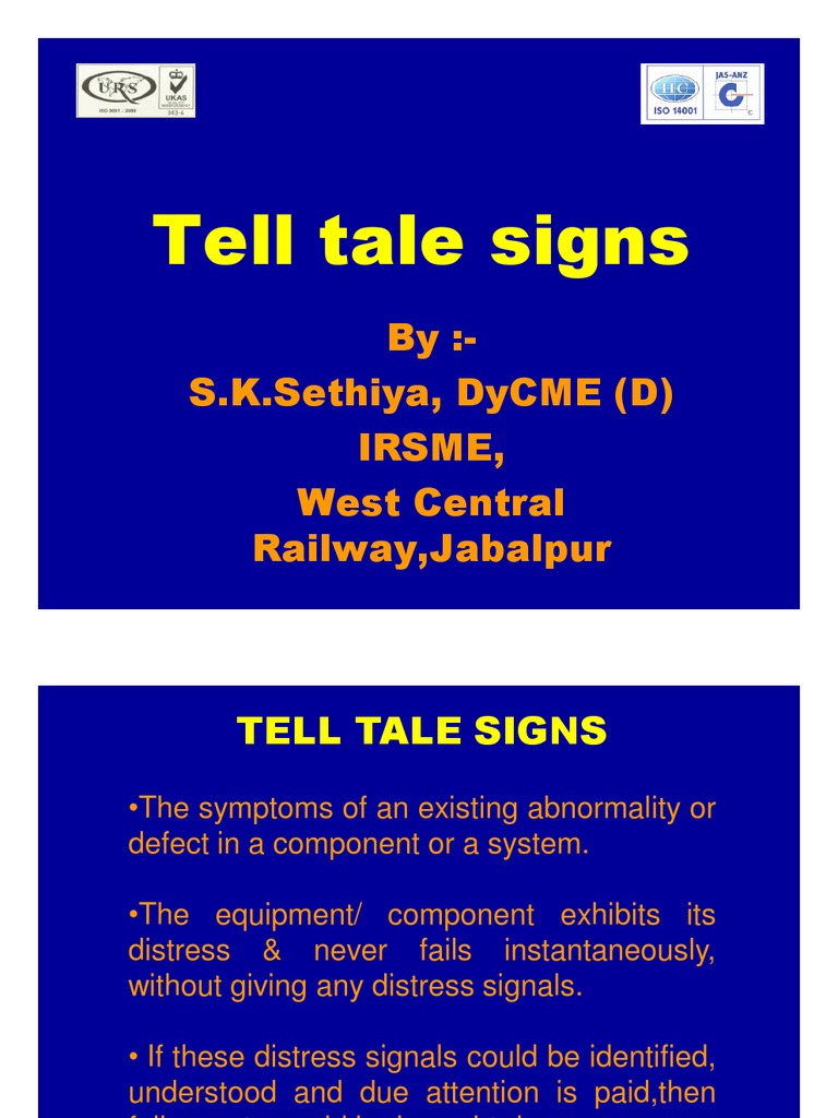 Tell Tale Sign | PDF | Cylinder (Engine) | Piston