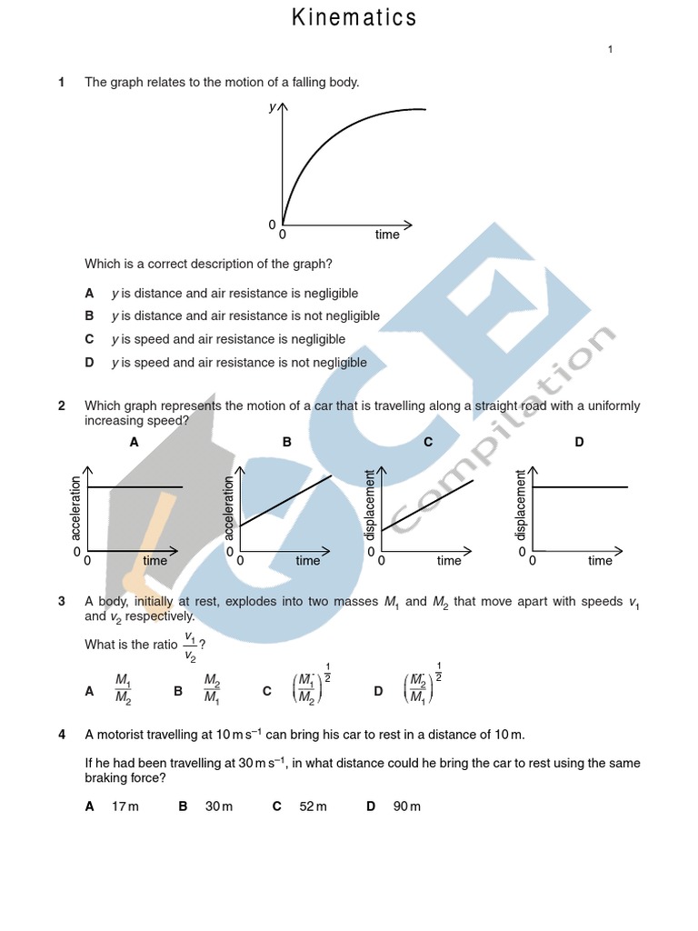 Kinematics PDF | PDF | Acceleration | Force