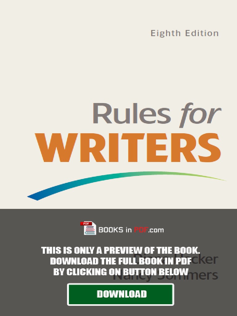 Rules For Writing | PDF | English Language | Verb
