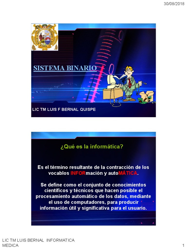 Sistema Binario 1 PDF | PDF | Byte | Poco