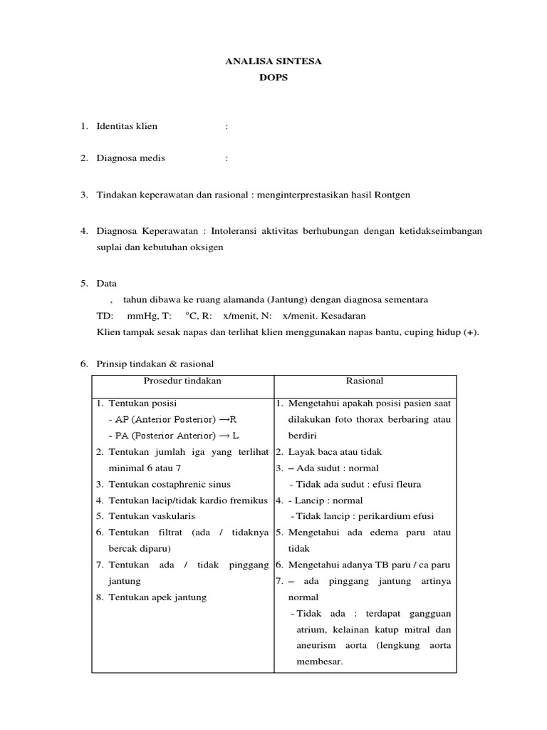 Dops Interpretasi Rontgen | PDF