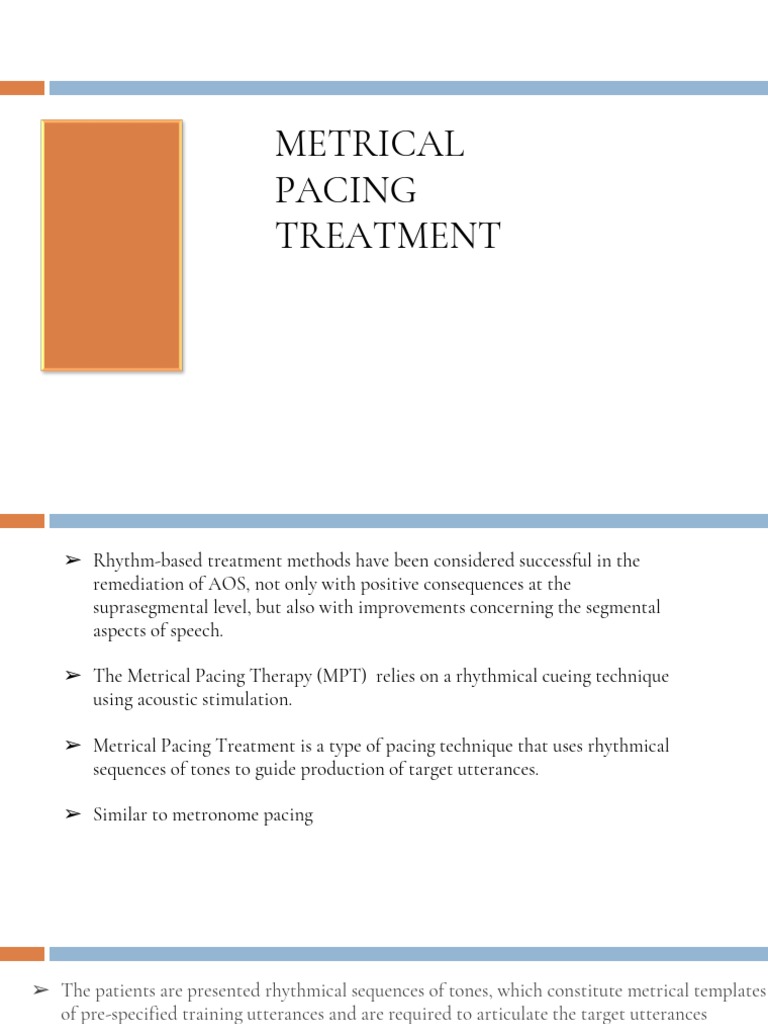 Metrical Pacing Treatment | PDF | Metre (Poetry) | Nervous System