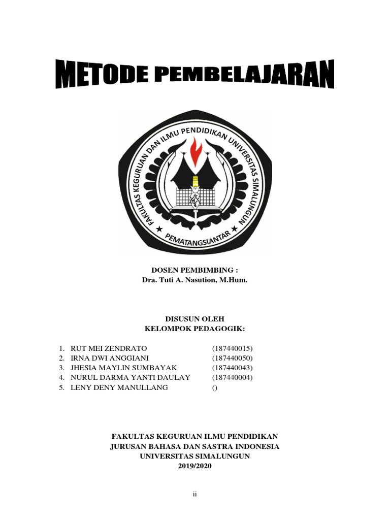 Metode Pembelajaran | PDF