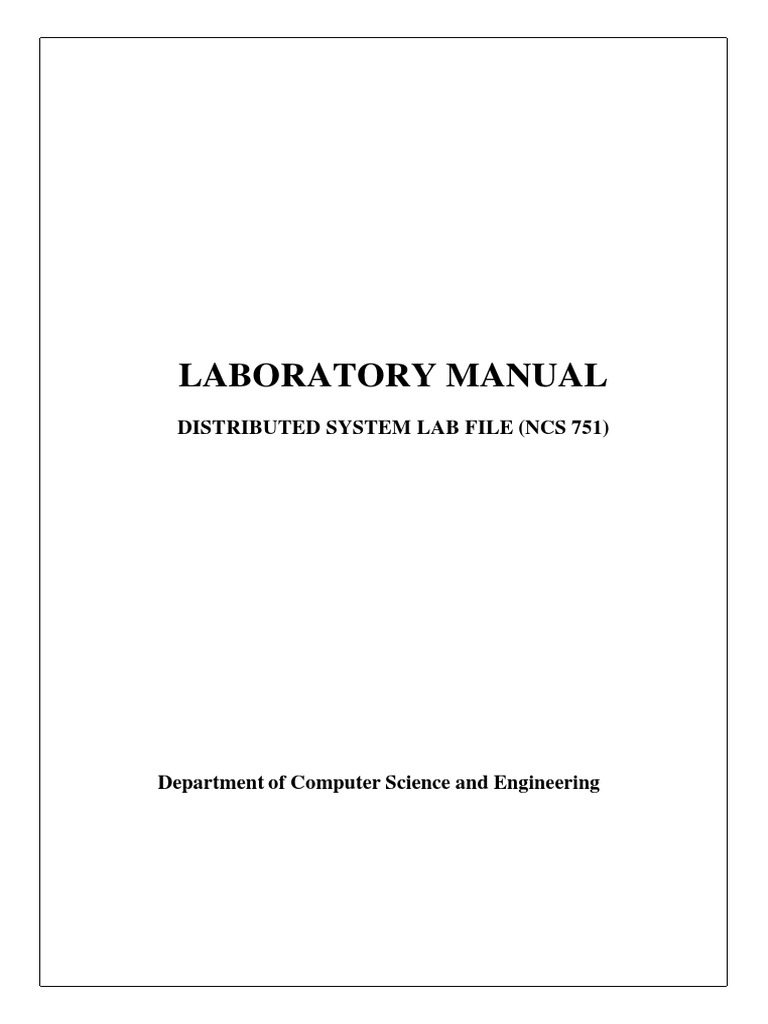 Distributed Systems Lab Guide | PDF | Transmission Control Protocol | Common Object Request ...