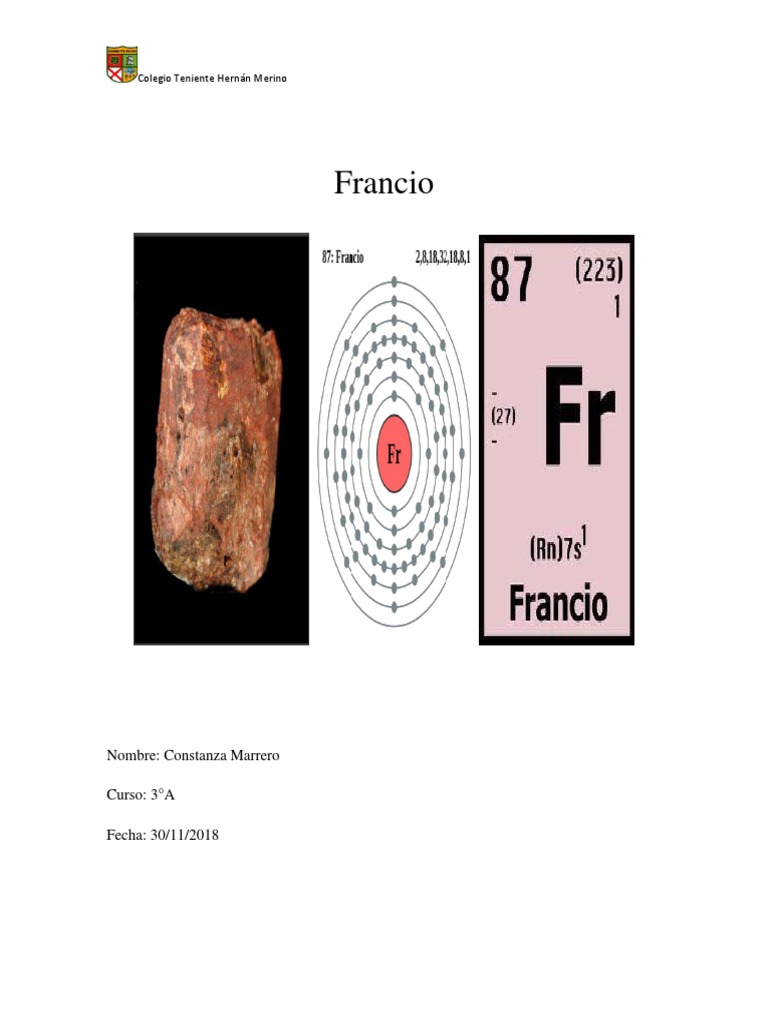 Francio | PDF | Química Física | Átomos