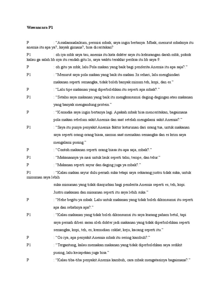 Dialog Wawancara | PDF