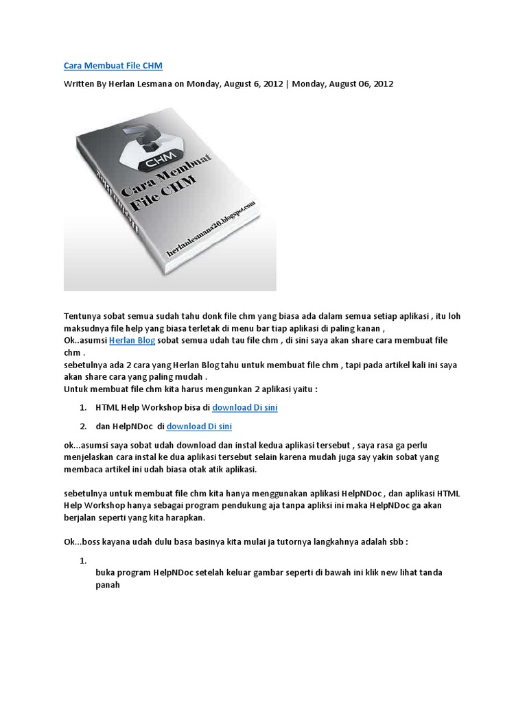 Dokumen - Tips - Cara Membuat File CHM | PDF | Karier & Perkembangan