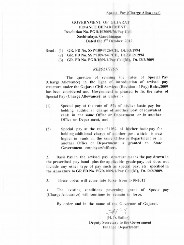 7 - Charge Allowance PDF | PDF | Gujarat | Public Law