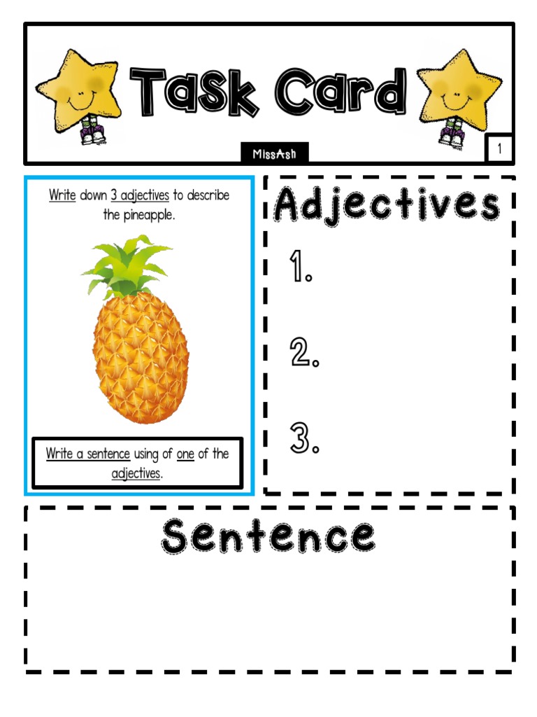 Task Cards Full Set PDF | PDF | Syntax | Linguistic Morphology
