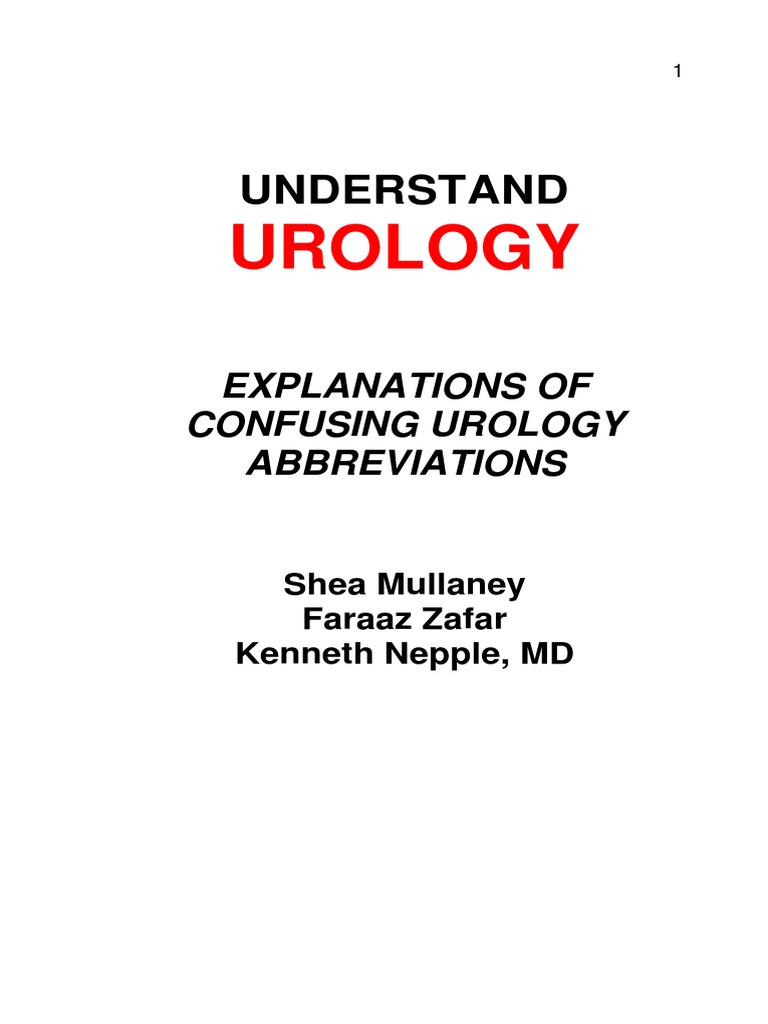 Urology Notes | Download Free PDF | Urinary Incontinence | Prostate Cancer