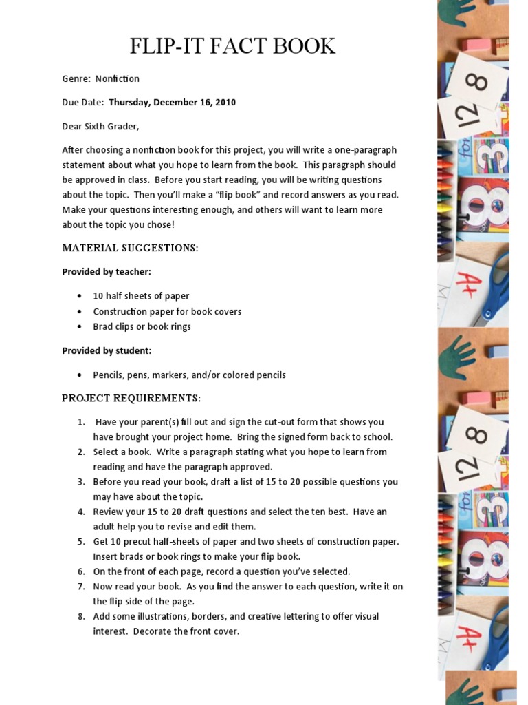 Flip It Fact Book | PDF | Books | Writing