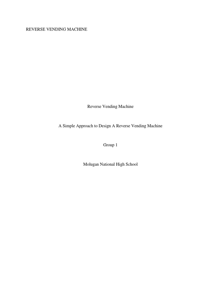 RVM - Document Reference | PDF | Waste | Waste Management