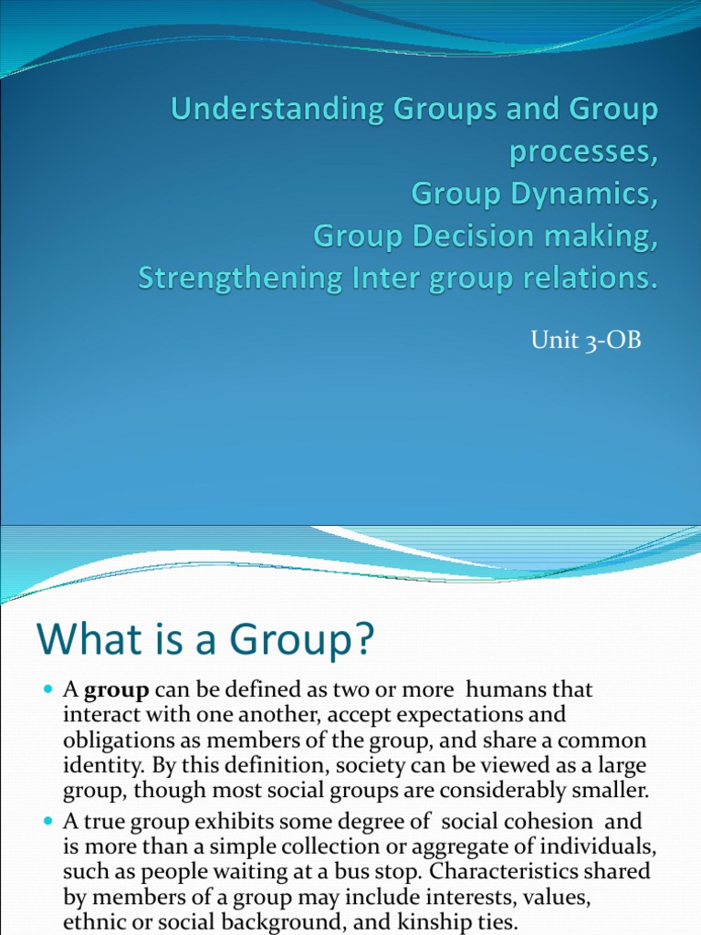 Group Dynamics Stages Of Group Developmnt Pdf Social Group Group