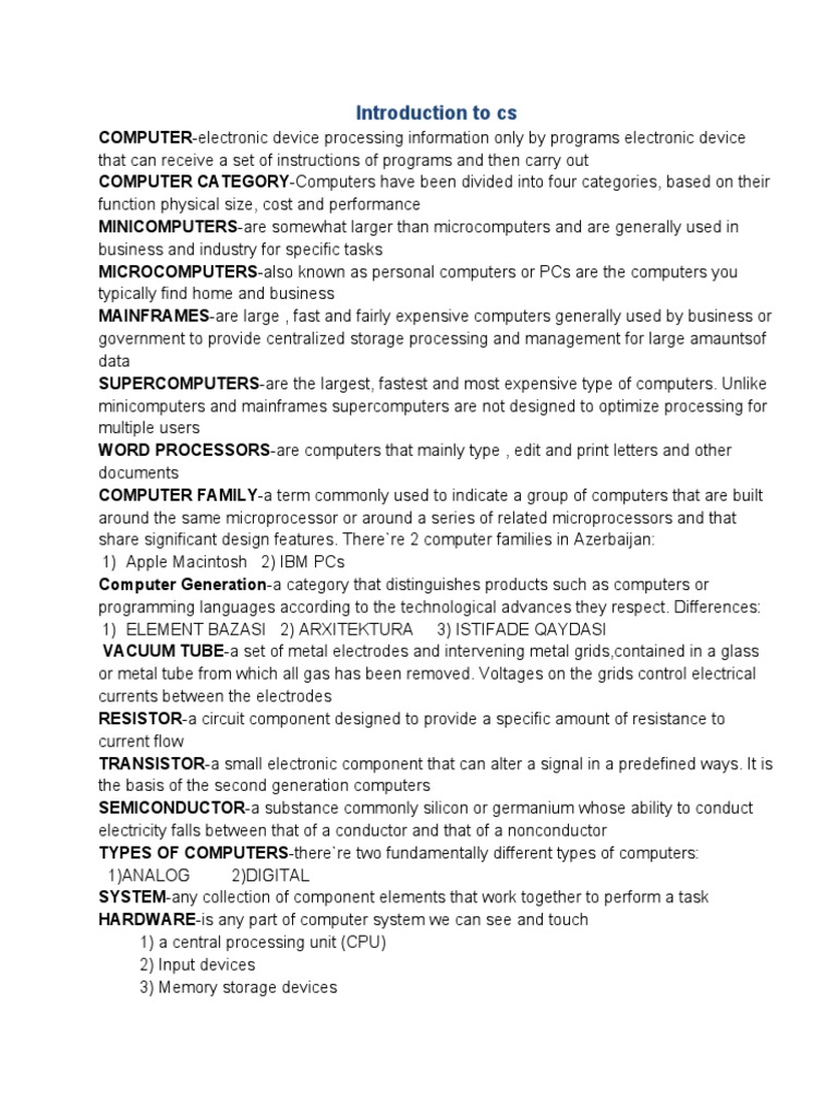Computer Pdf Computer Data Storage Central Processing Unit