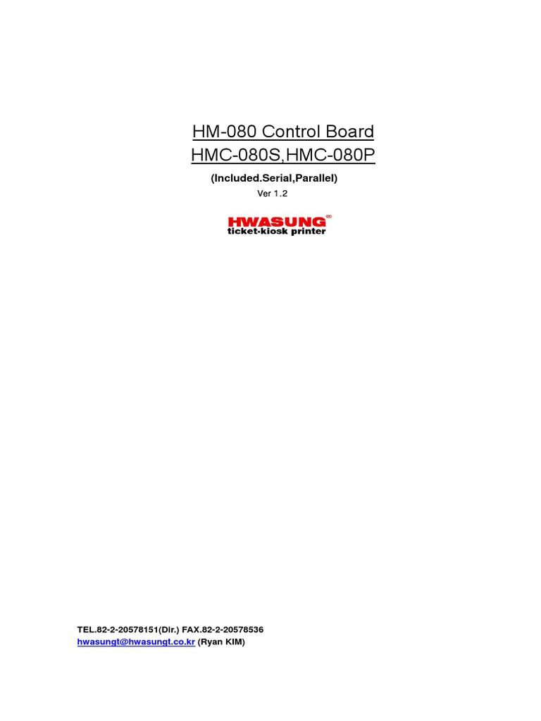 Hmc-080 Control Board | PDF | Encodings | Computer Data