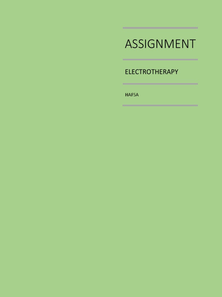 Electrotherapy Download Free Pdf Depolarization Frequency