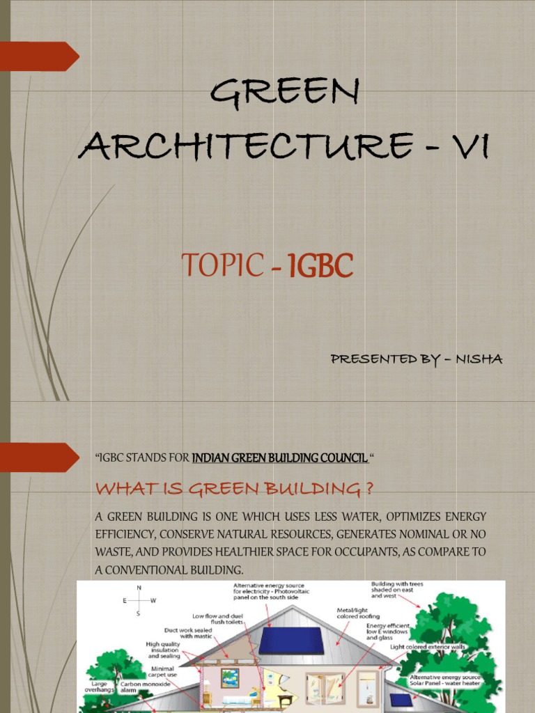 IGBC Green Building Overview | PDF | Green Building | Efficient Energy Use