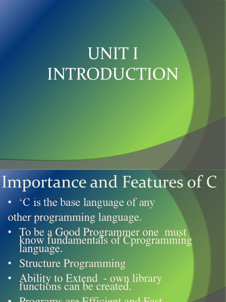 Introduction C | PDF | C (Programming Language) | Computer Program