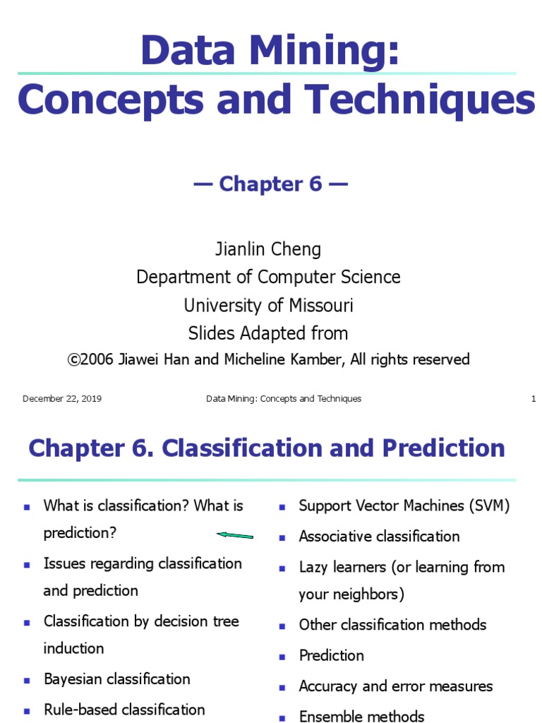 Chapter4 Classification Prediction | PDF | Statistical Classification ...