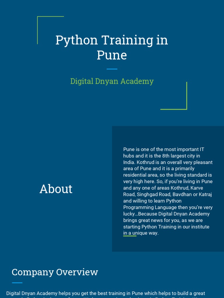 Digital Dnyan Academy - Best Python Training in Pune - Join Us Today | PDF | Python (Programming ...