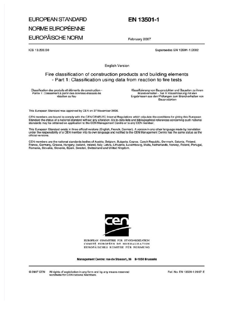 En 13501 1 PDF | PDF