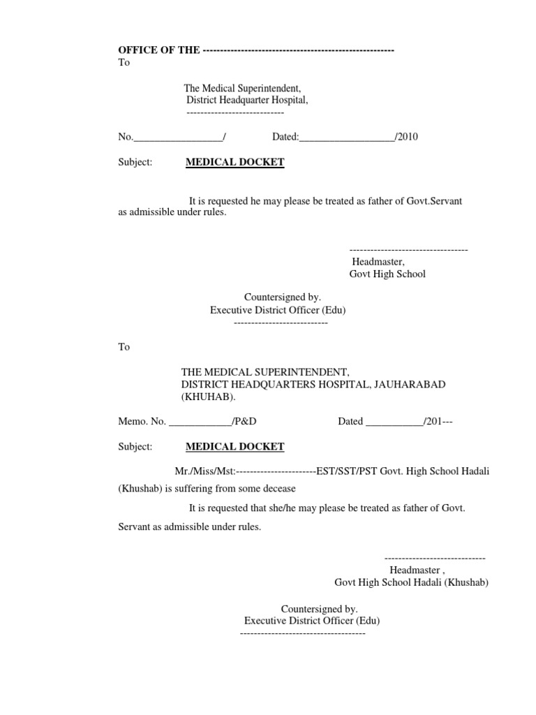 Medical Docket | PDF