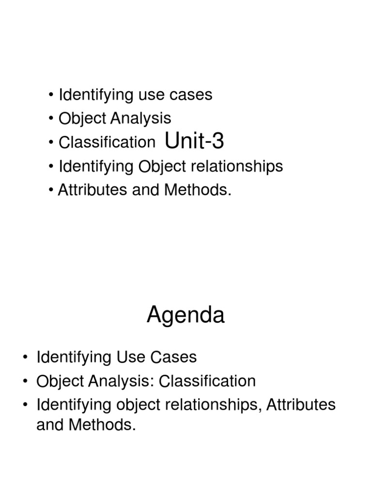 Ooad Ooad3unit | PDF | Use Case | Class (Computer Programming) Ooad Ooad3unit | PDF | Use Case | Class (Computer Programming)