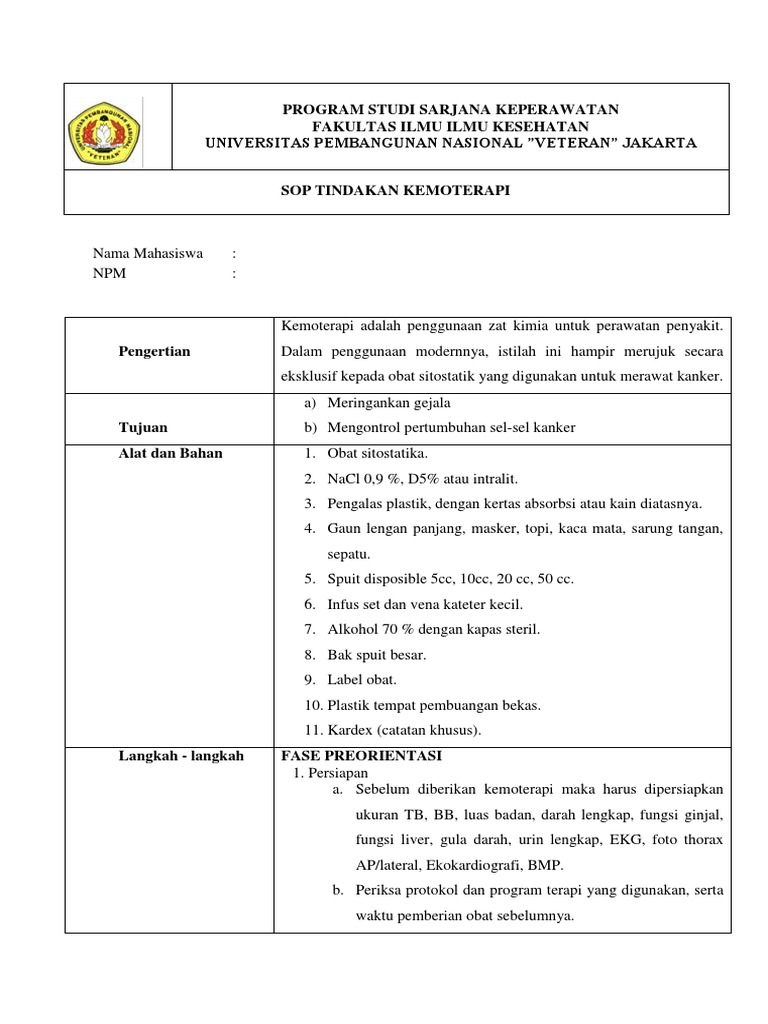 MENGATASI EFEK SAMPING KEMOTERAPI | PDF