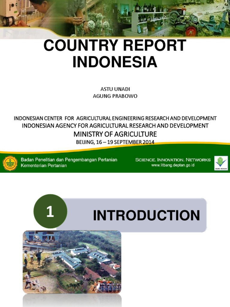 Agriculture Overview in Indonesia PDF | PDF | Agricultural Machinery ...