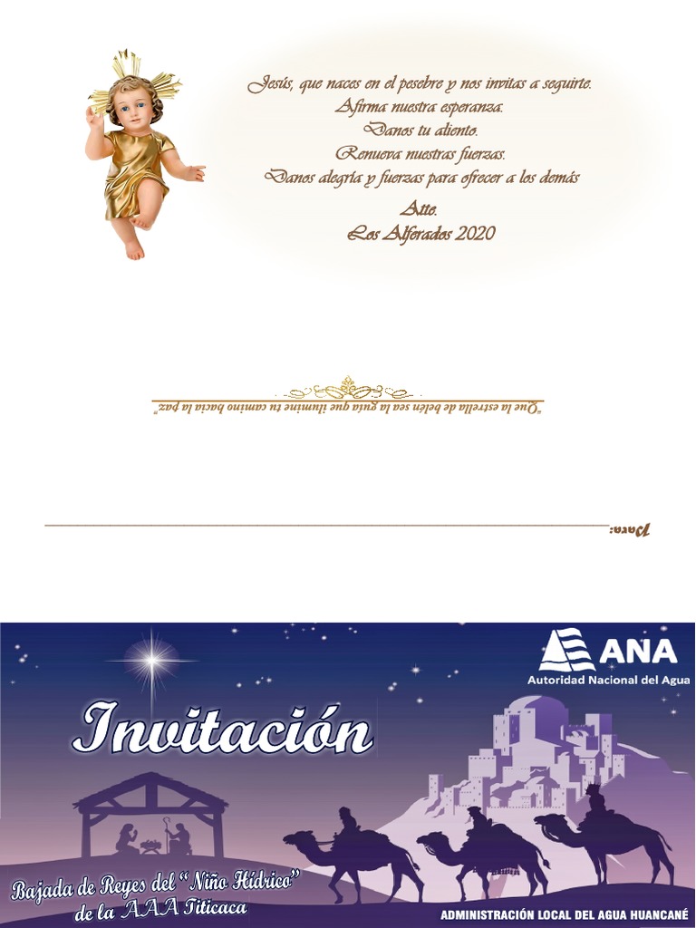 Invitación a la Bajada de Reyes 2020 | PDF