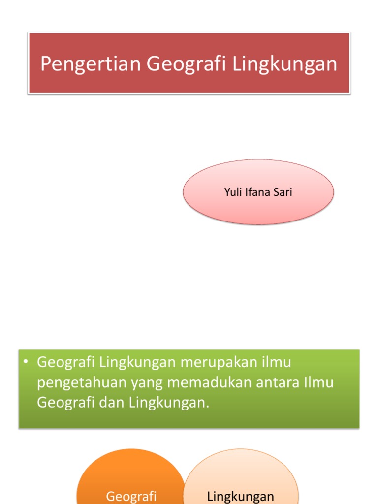 Pengertian Geografi Lingkungan Ilovepdf Compressed PDF | PDF