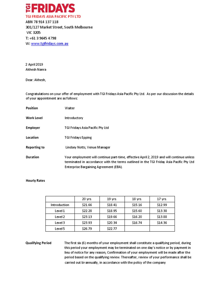 Employment Form | PDF | Working Time | Labor