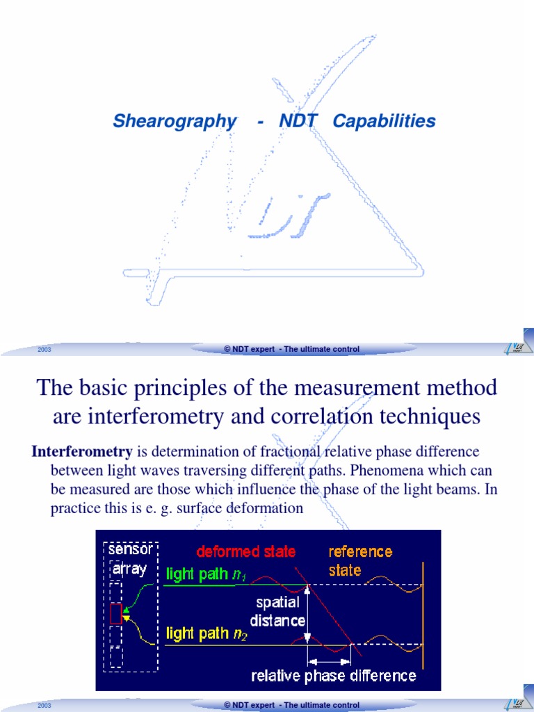 Intro To Shearography | PDF | Interferometry | Nondestructive Testing