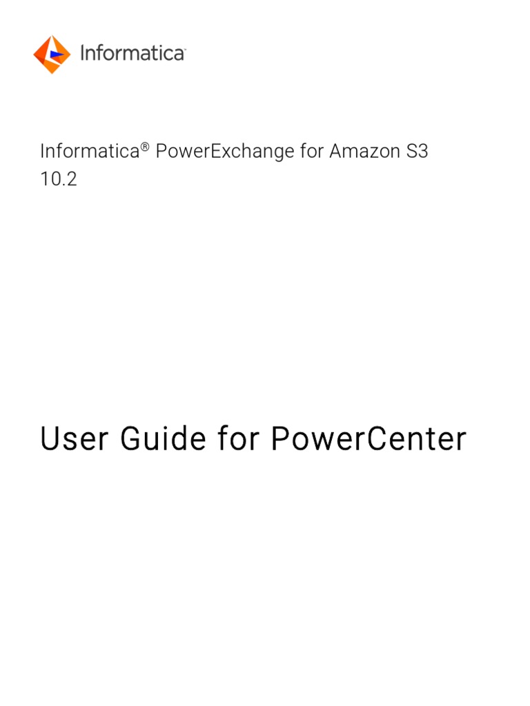 PWX 102 AmazonS3UserGuideForPowerCenter en | PDF | Computer Data | Computing