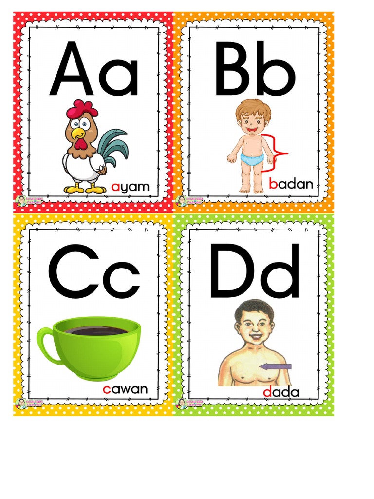 Kad Imbas Huruf Abjad | PDF