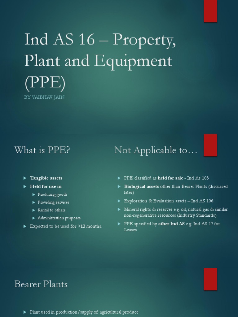 Ind AS 16 PDF | PDF | Depreciation | Fair Value