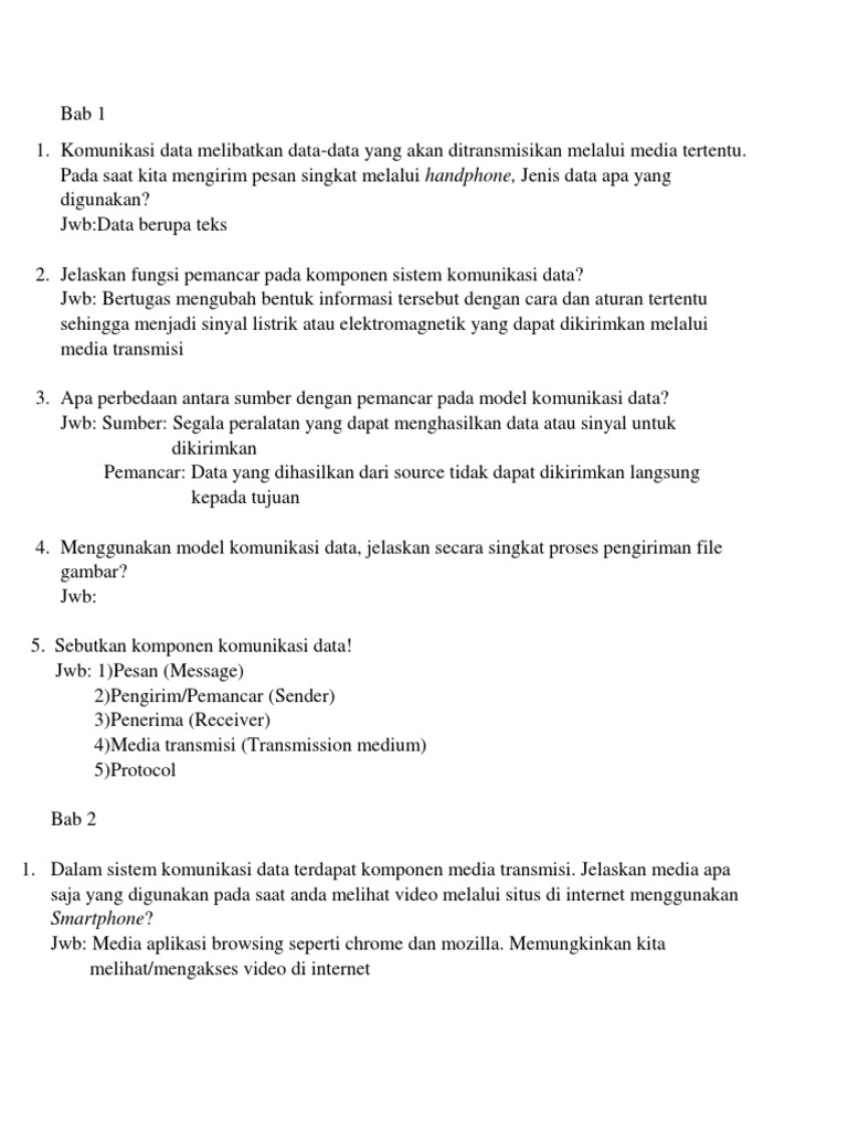 Soal2 Dan Jawaban TLJ | PDF | Bisnis | Teknologi & Rekayasa